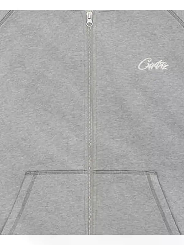 Corteiz Zip-Up Hoodie - Grey | Editorialist