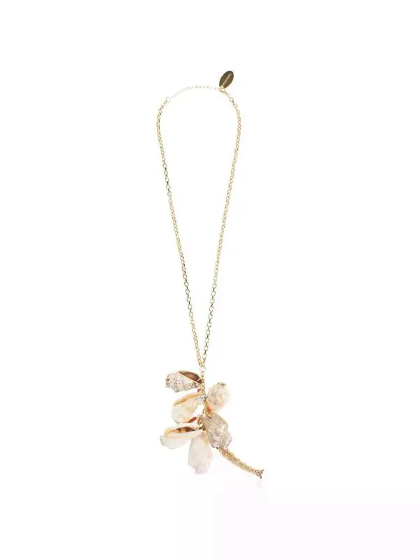 Dsquared2 Shell Pendant Cable-link Necklace - Gold