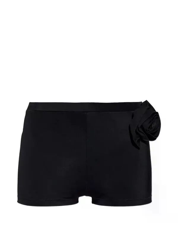 Moschino Floral Detail Bikini Shorts - Black