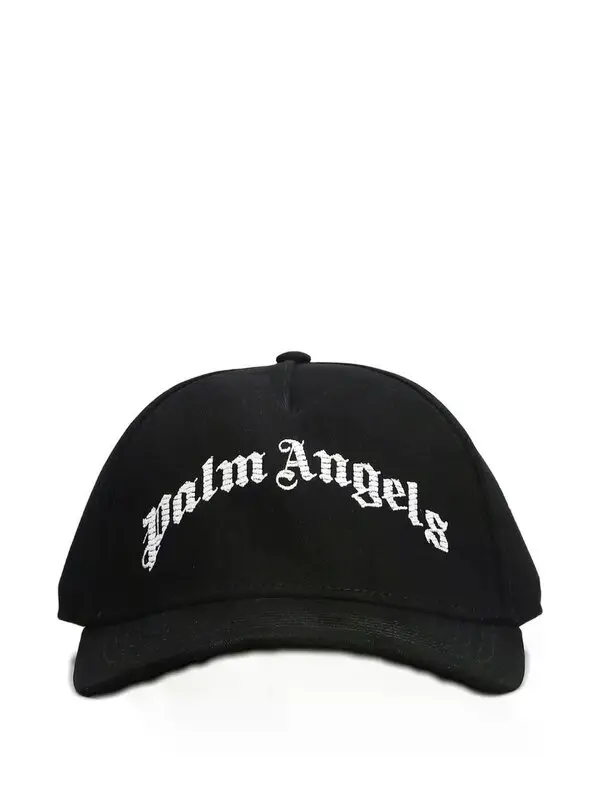 Palm Angels Embroidered Logo Baseball Cap - Black