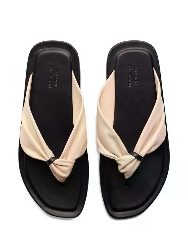 Loulou De Saison Light Pink Nappa Leather Sandals - Neutrals