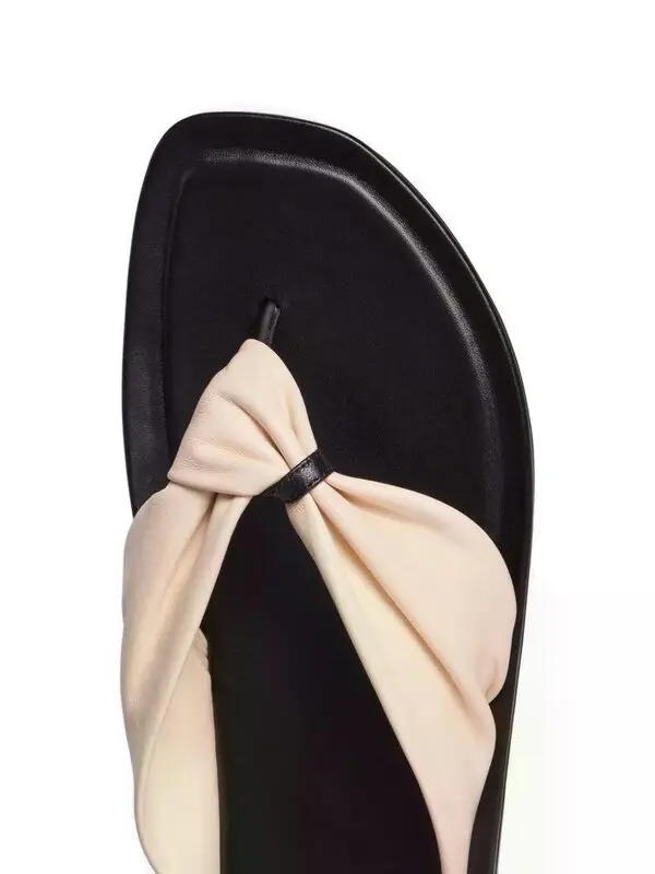 Loulou De Saison Light Pink Nappa Leather Sandals - Neutrals