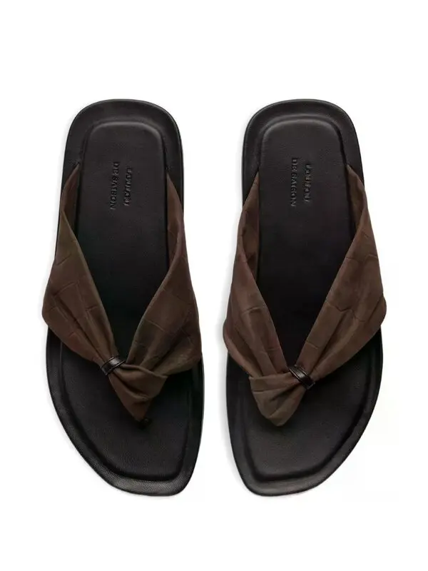 Loulou De Saison Leather Sandals - Brown