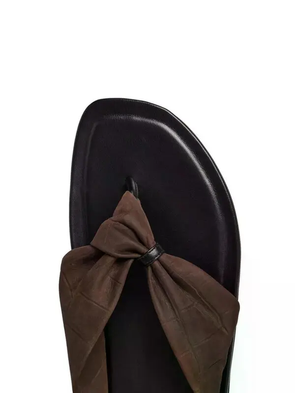 Loulou De Saison Leather Sandals - Brown