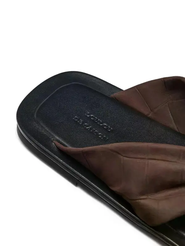 Loulou De Saison Leather Sandals - Brown