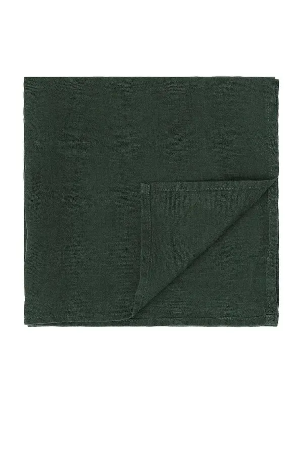THE CONRAN SHOP Linen Napkin - Forest Green
