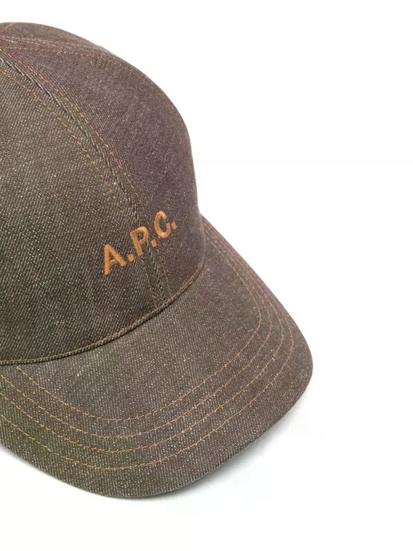 A.p.c. Charlie Logo Embroidered Baseball Cap - Brown