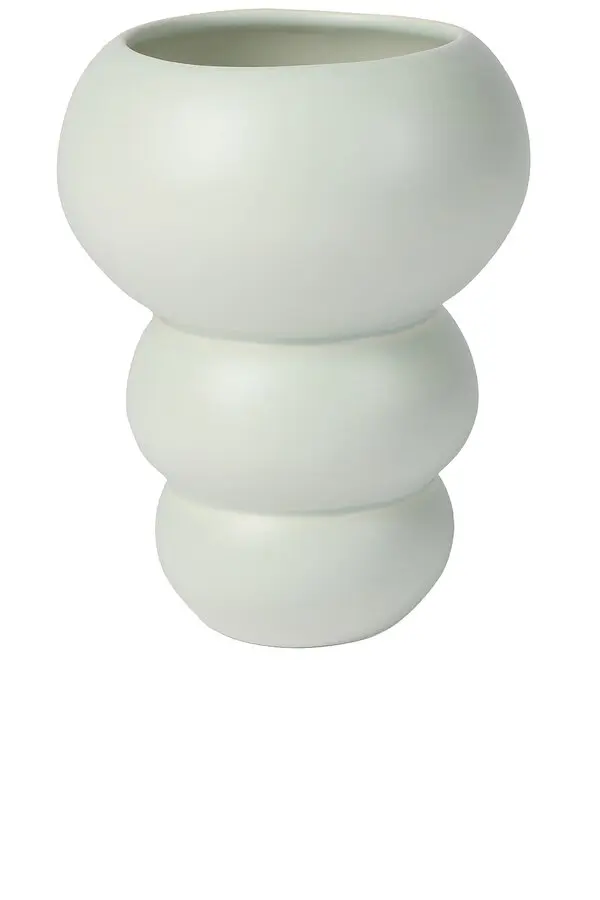 THE CONRAN SHOP Stacked Spheres Vase In Earthenware - Mint