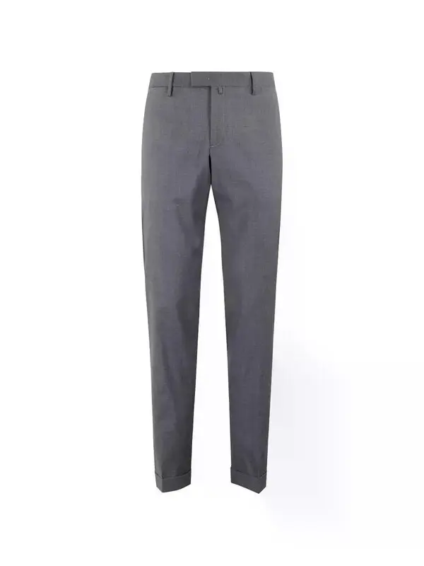 BRIGLIA 1949 Turn-up Hem Trousers - Grey