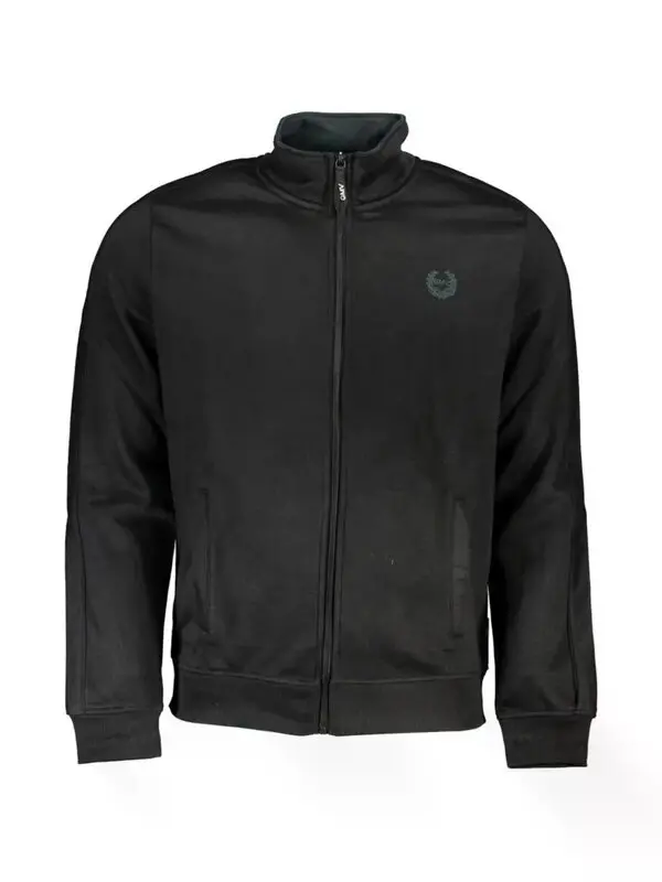 GIAN MARCO VENTURI Logo Detail Zip-up Sweatshirt
