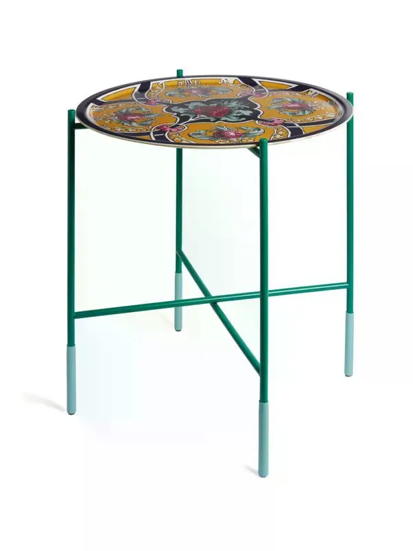 La DoubleJ Riviera Giallo Printed Wood Tray