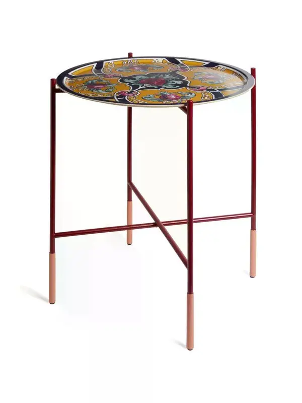 La DoubleJ Riviera Giallo Printed Wood Tray