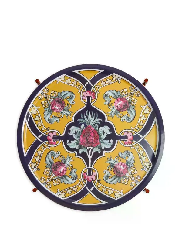 La DoubleJ Riviera Giallo Printed Wood Tray