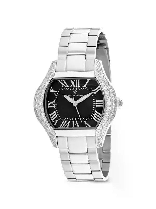 CHRISTIAN VAN SANT Bianca 34mm Crystal-embellished Watch - Black