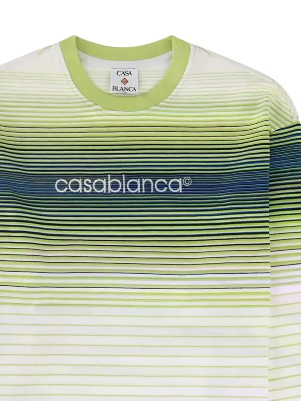 Casablanca Striped Long-sleeve Sweatshirt