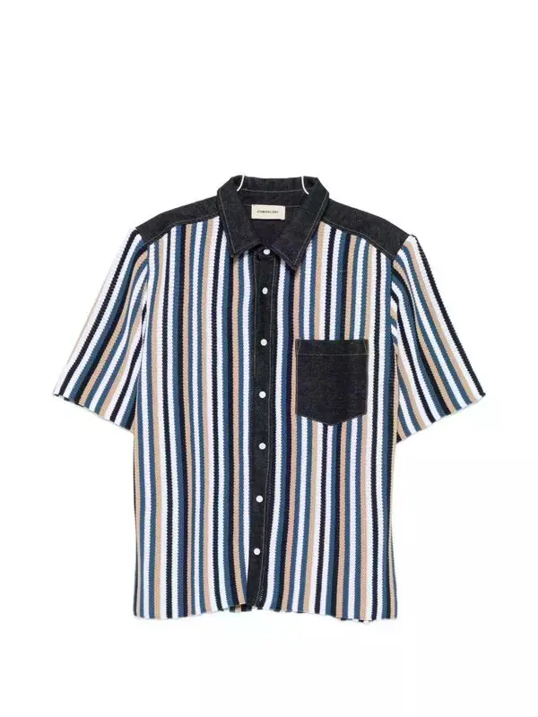 ATOMO FACTORY Stripe Buttoned Shirt