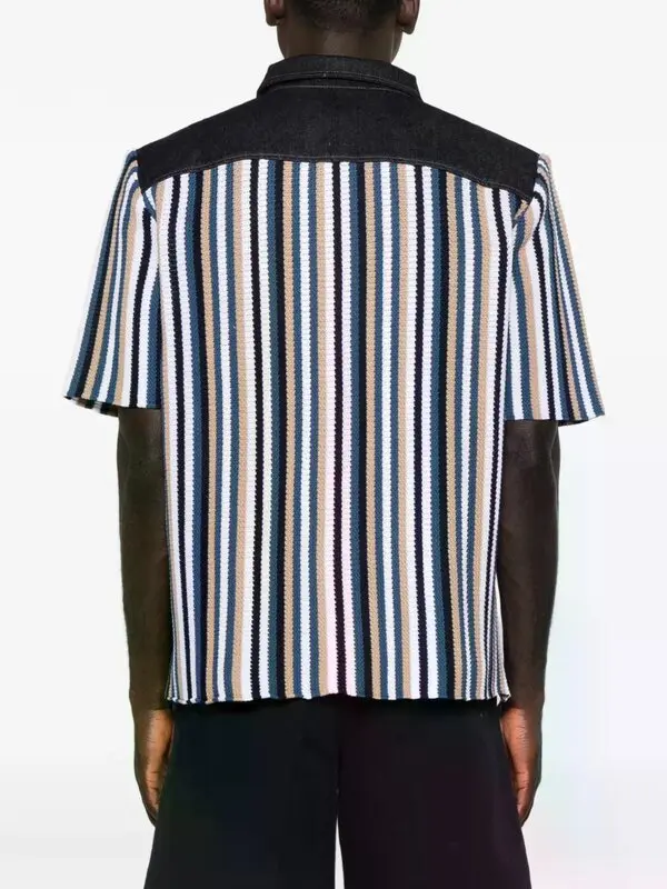 ATOMO FACTORY Stripe Buttoned Shirt