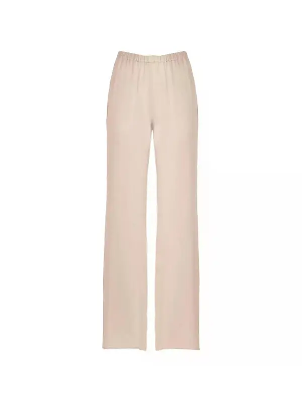 Antonelli Firenze Elasticated Waistband Palazzo Pants - Neutrals