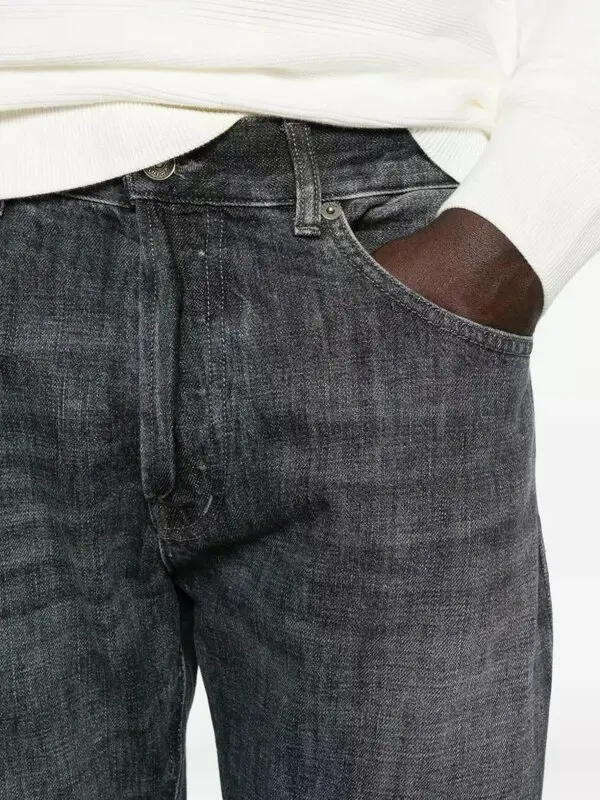 DONDUP Faded Effect Straight Leg Jeans - Blue
