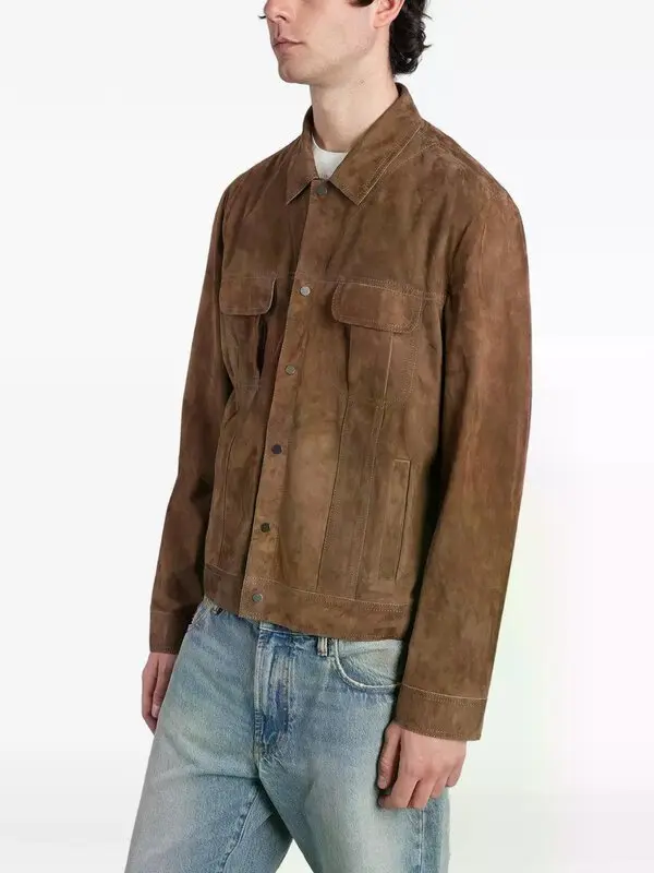 SALVATORE SANTORO Suede Panelled Jacket