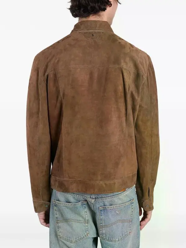 SALVATORE SANTORO Suede Panelled Jacket