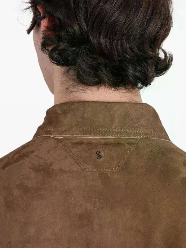 SALVATORE SANTORO Suede Panelled Jacket