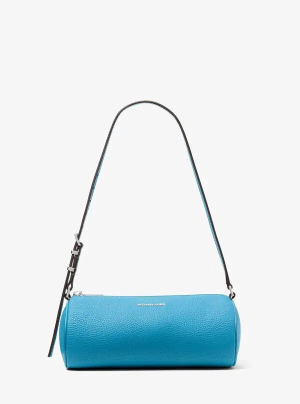 Michael Kors Izzy Small Pebbled Leather Barrel Pochette - Blue