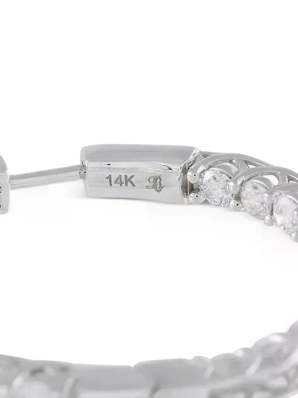 LB EXCLUSIVE Diamond Hoop Earrings