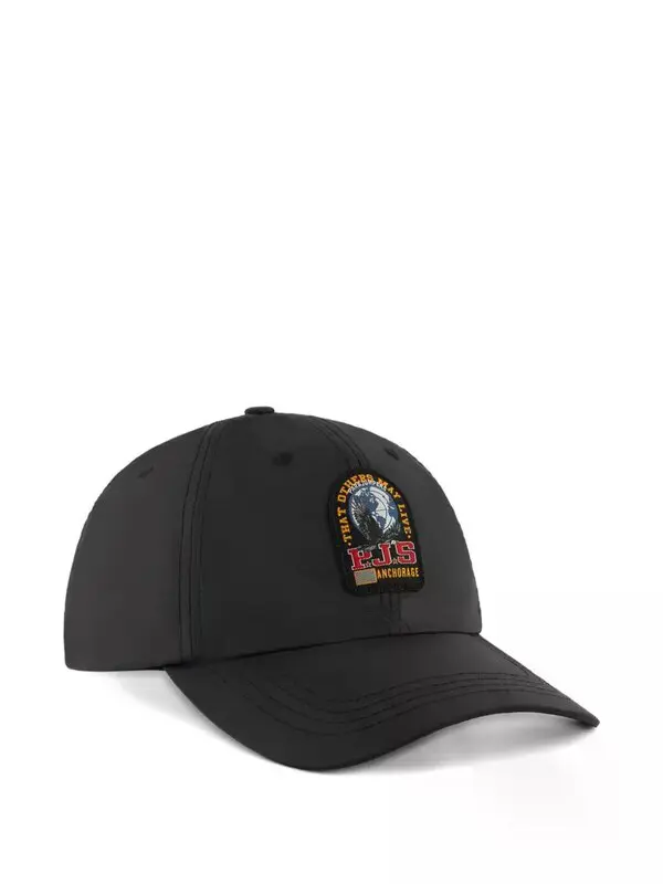 PARAJUMPERS Logo Patch Baseball Cap - Black