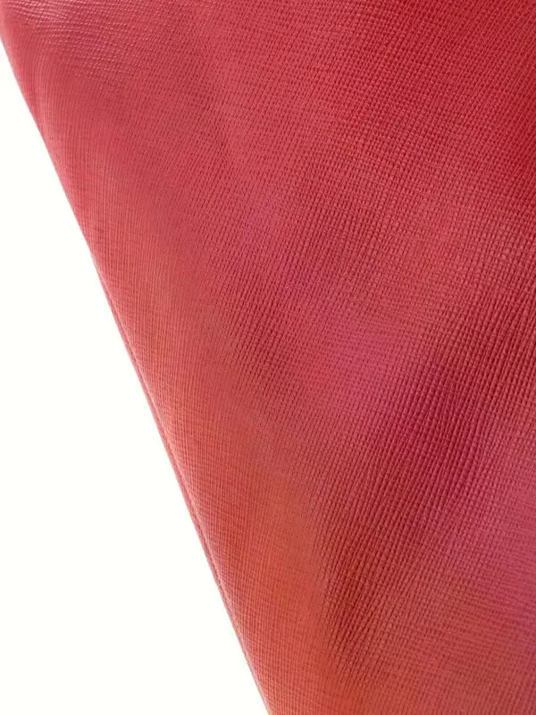 Prada Saffiano Leather Double Zip Tote Bag - Red
