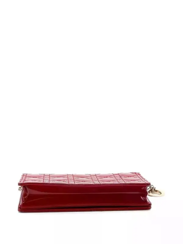 Dior Lady Chain Pouch Crossbody Bag - Red
