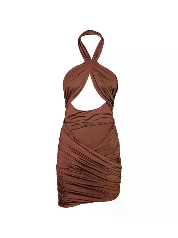 Amen Draped-design Mini Dress
