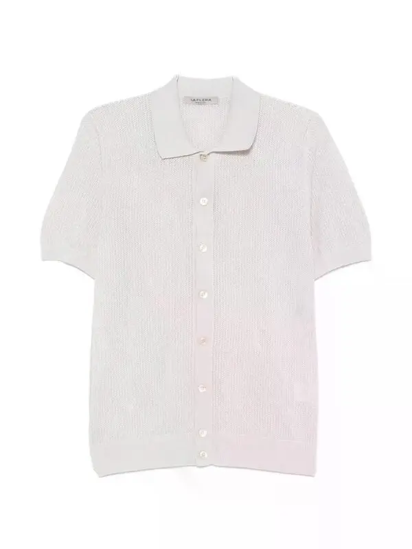 FILERIA Open-knit Short-sleeve Shirt