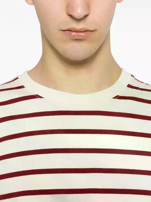 AMARANTO Striped Short-sleeve T-shirt