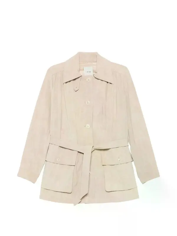RAME Belted Pleated Jacket