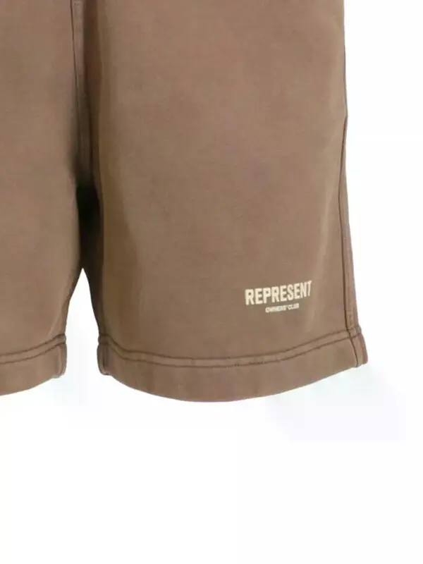 REPRESENT Owners Club Logo-print Jersey Shorts