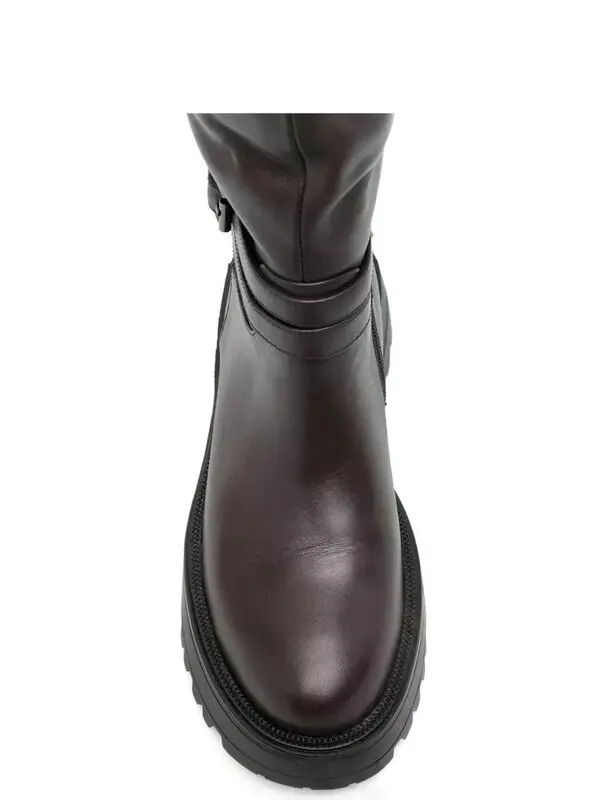 ADRIANNA FERETTI Adrianna Ferretti Buckled Lug Sole Boots