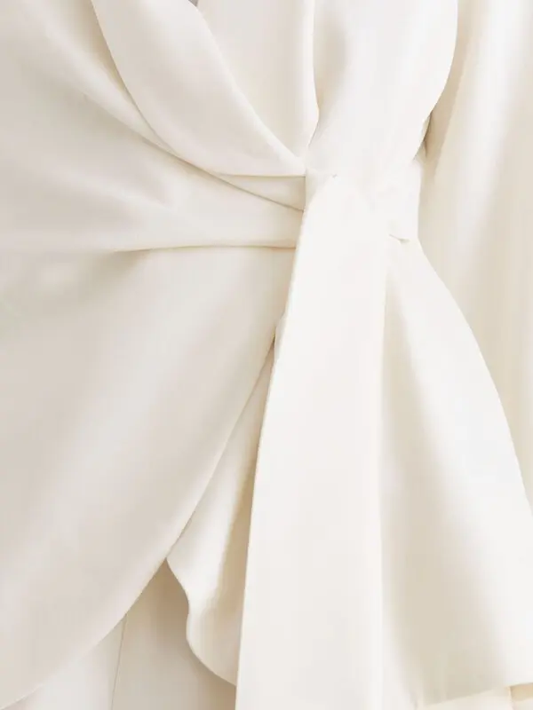REISS Clover Shawl Collar Tie Detailed Blazer