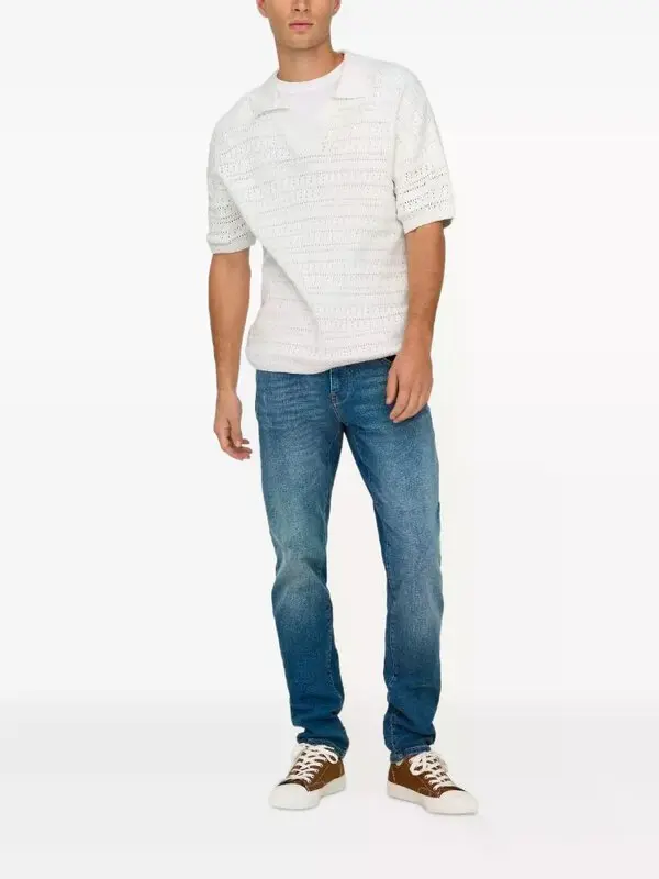 ONLY&SONS|MAN Only&sons Open-knit Polo Neck Sweater