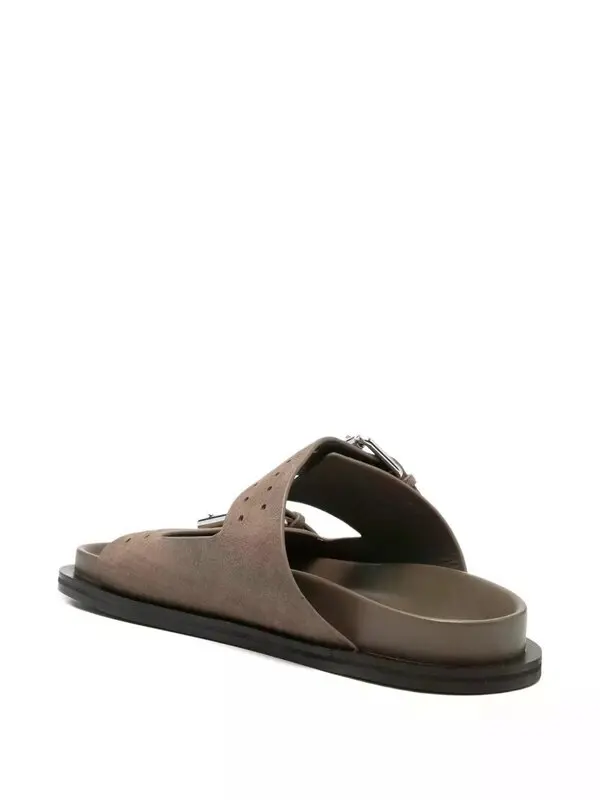 A.emery Buckle-fastening Suede Sandals - Brown