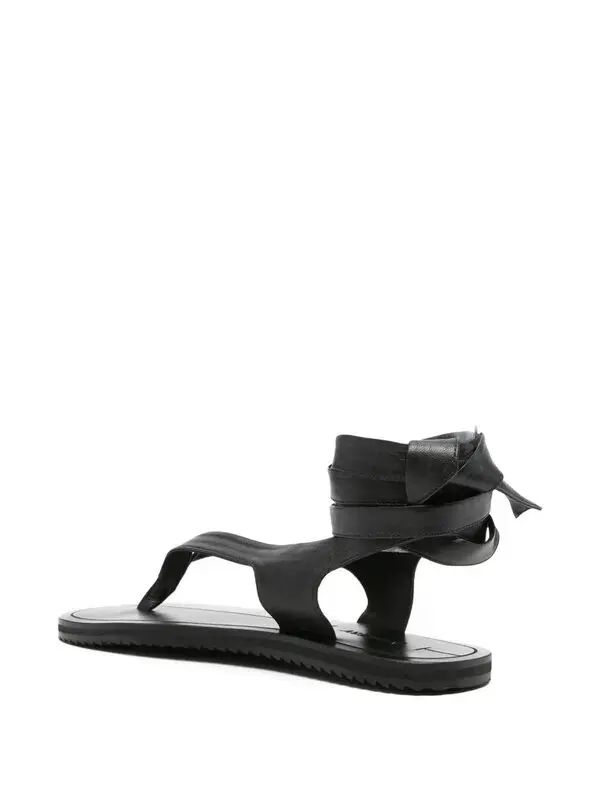 A.emery Elmer Flat Sandals - Black
