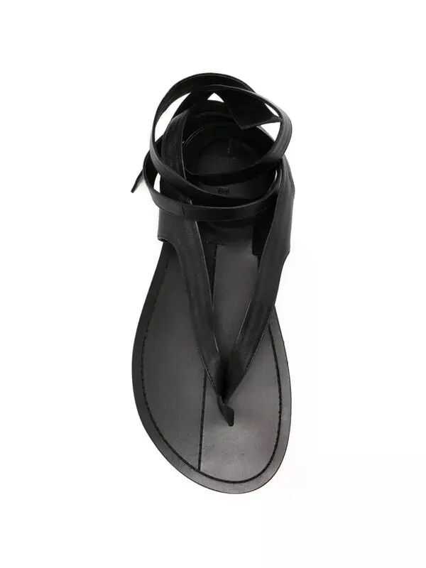 A.emery Elmer Flat Sandals - Black