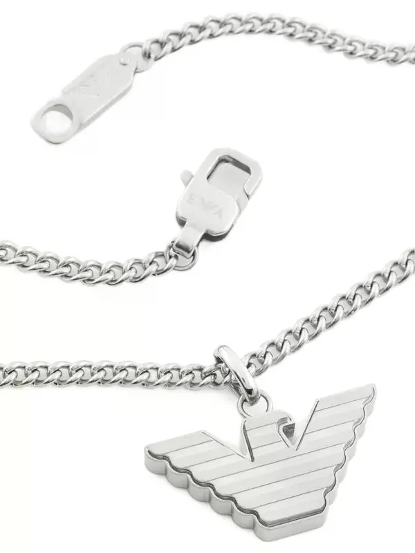 Emporio Armani Tone Eagle Logo Pendant Necklace