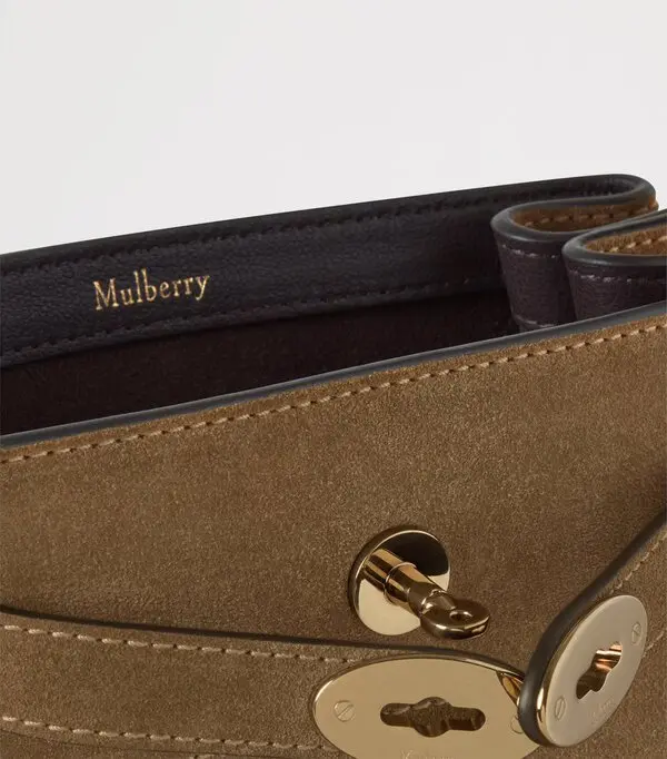 Mulberry Suede Islington Bucket Bag - Beige