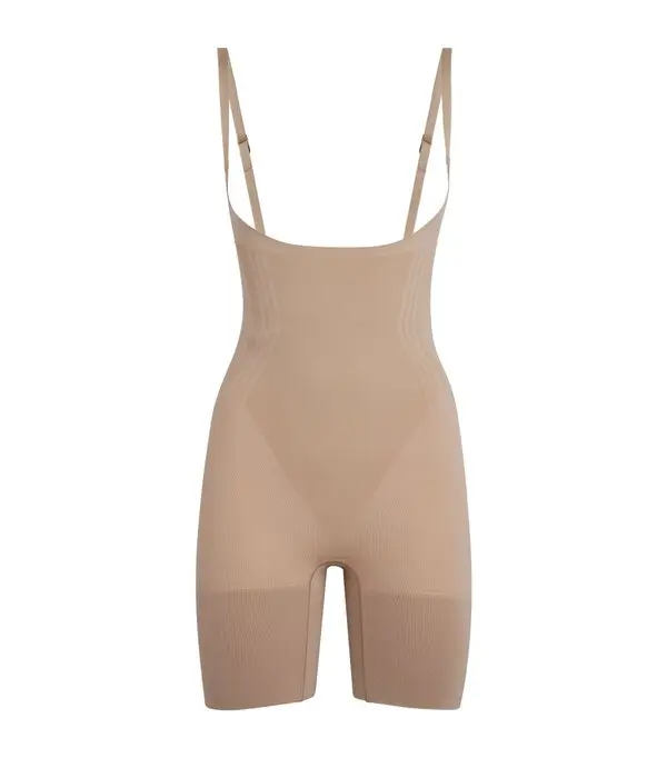 Spanx Sculpt Gofigure Open-bust Bodysuit - Nude