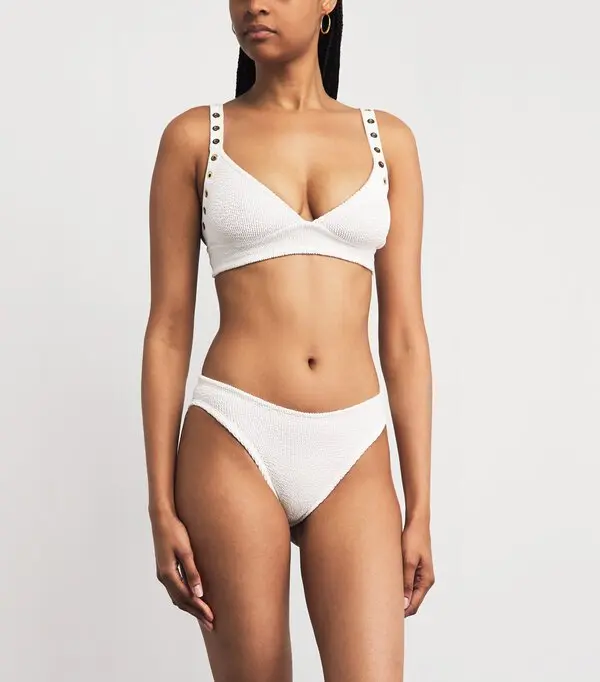 Hunza G Tessa Eyelet Bikini - White