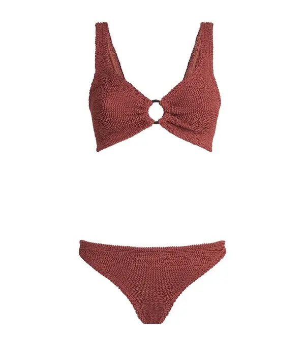 Hunza G Julia Tonal Hoop Bikini - Red