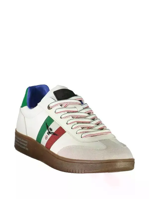 ESERCITO 1659 Italian Flag-stripe Leather Sneakers