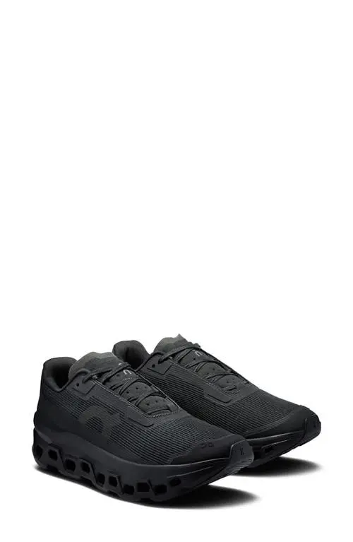 On Cloudmonster Void Sneakers - Black/black