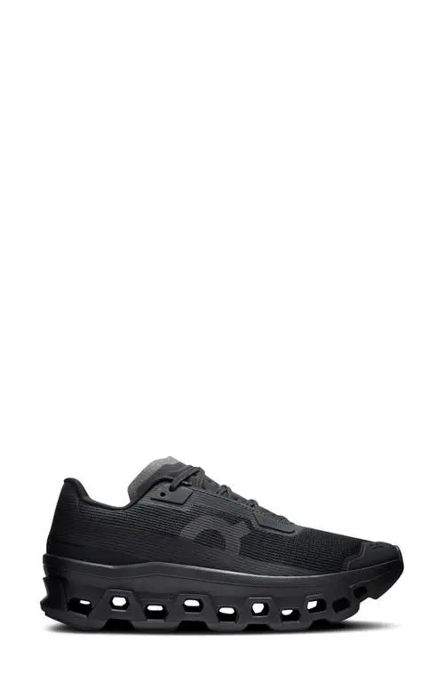 On Cloudmonster Void Sneakers - Black/black